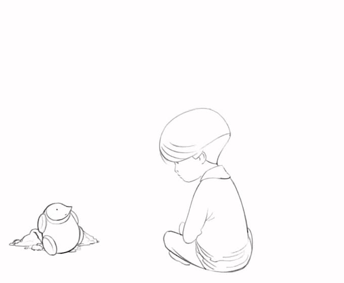 2d frame by frame animation, 2d line art animation pencil sketch by ...