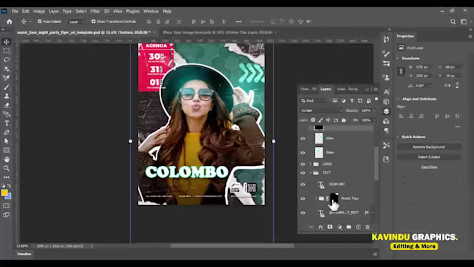 Design an awesome flyer, poster editing by Kavinduyt | Fiverr