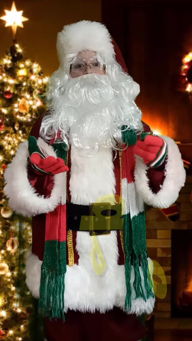 Make a video message with a personalized greeting like santa claus by ...