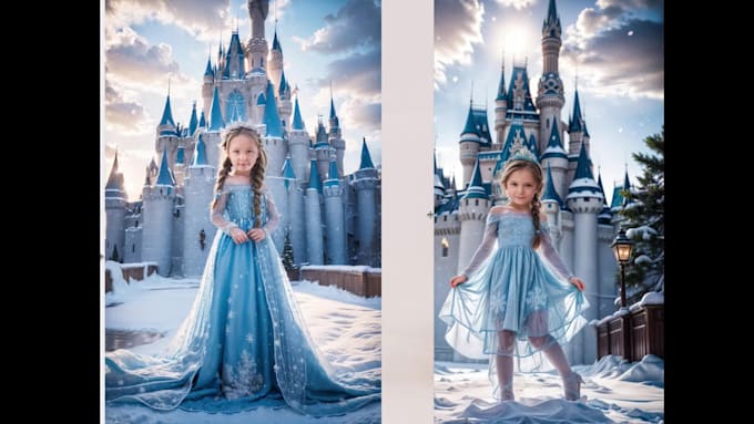 Create a personalized princess portrait from photo for girl by ...