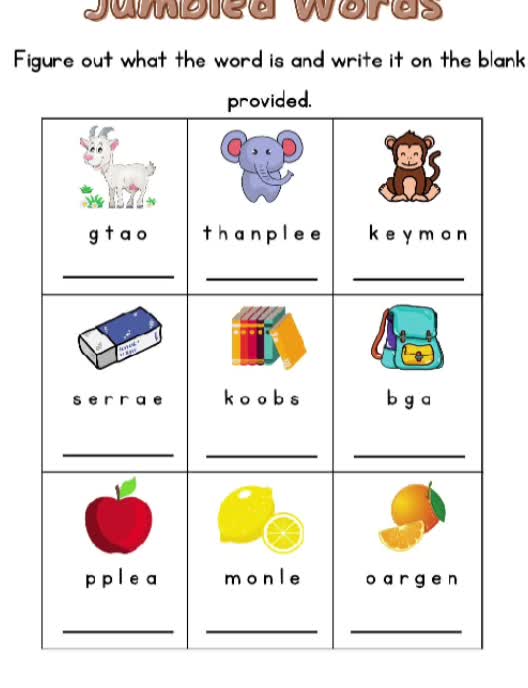 Create creative and fun worksheet design for kids by Sumant_excel | Fiverr