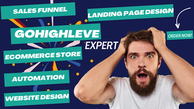 Gohighlevel landing page website design sale funnel ecom store automation setup by Vibes_hub ...