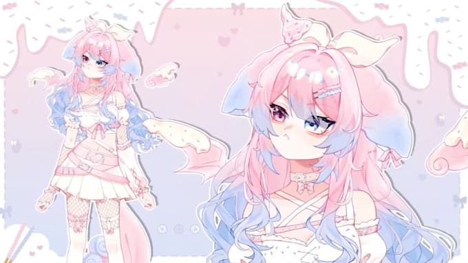 Draw and rig live2d model, 2d vtuber model, live2d rigging, anime ...