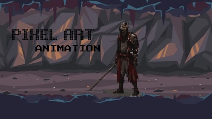 Pixel art character animation sprite sheet, game art assets object icon ...