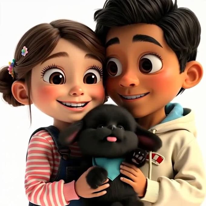 Create pixar style art 3d cartoon character, avatar, ai art by Manal ...