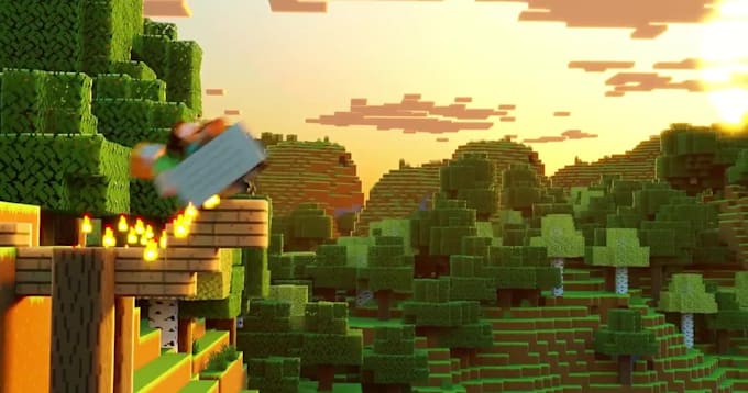 Create minecraft 3d animation by Harzard_3d | Fiverr