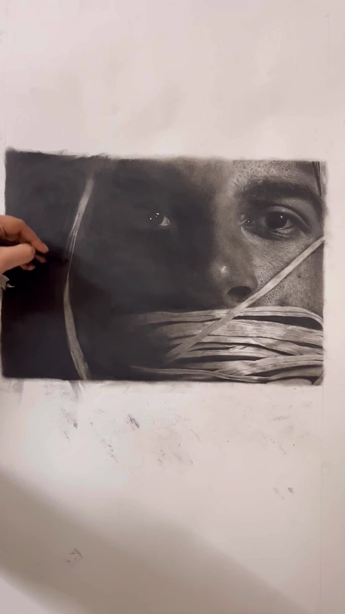 Iwill make realistic portrait using reference picture by Mono_and_can ...