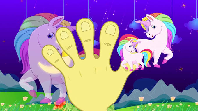 Create colorful finger family video by Mitangi007 | Fiverr