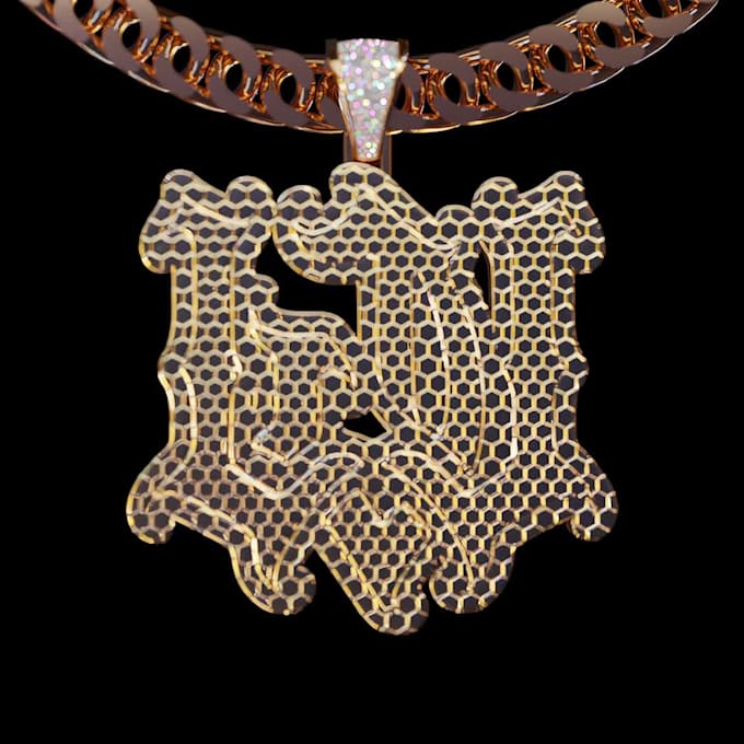 Make a 3d iced out logo on chain animation by Nikoplito | Fiverr