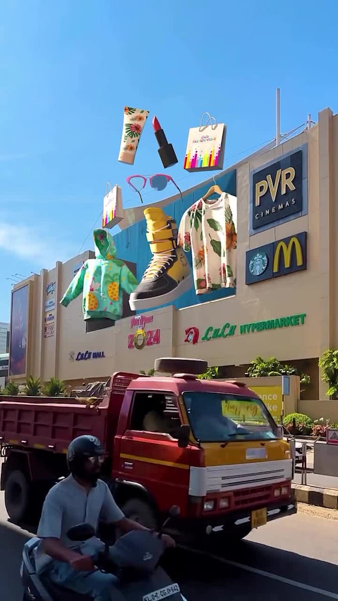 Do 3d billboard animation, anamorphic animation, led screen cgi 3d led ...