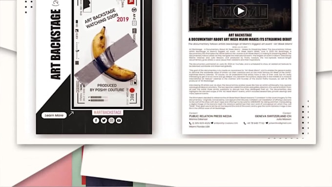 Design professional electronic press kit media kit epk by Sajjad789 | Fiverr