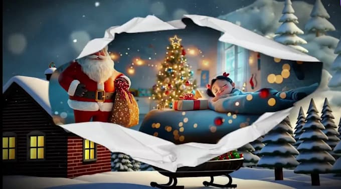 3d christmas animation merry christmas cartoon music video kids ...