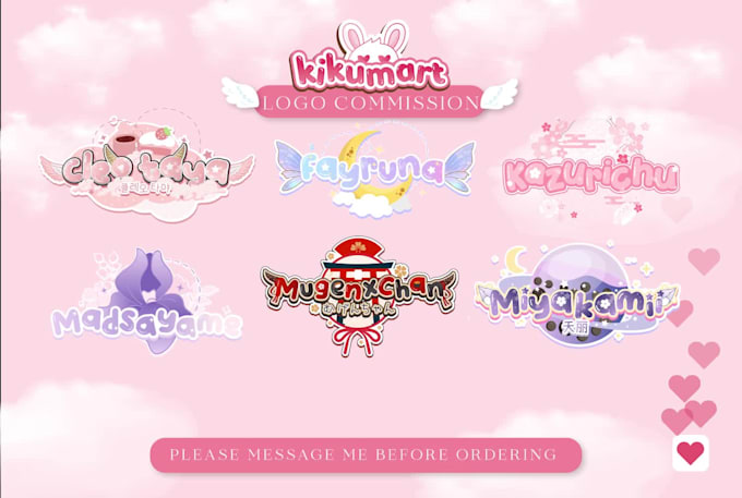 Design cute vtuber logo for vtuber and streamer by Kikumart | Fiverr