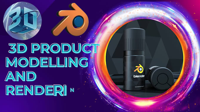 3d product mockup rendering and 3d modeling using blender by Sushi_mini | Fiverr