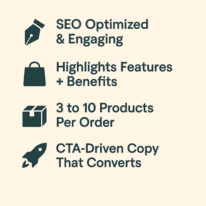 Write high converting product copy with features and benefits by Prowriter_harsh | Fiverr