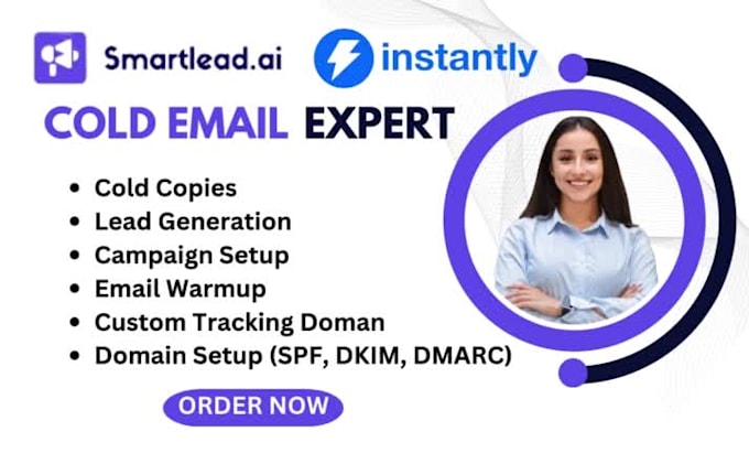 Setup smartlead, instantly ai for cold email outreach marketing and email warmup by Anita_tia ...