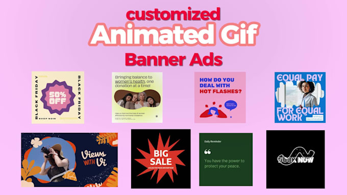 Create animated gif banner ads by Zain4563 | Fiverr
