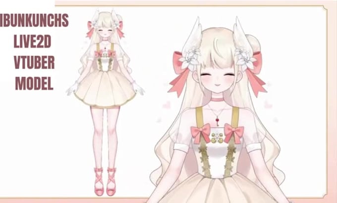 Draw and rig live2d vtuber, 2d vtuber model, rigging live2d, prolive2d ...