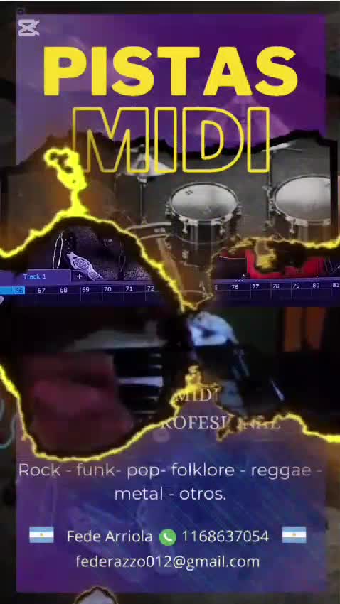 Professional and realistic midi drums for your by Fedearriola | Fiverr