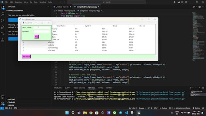 Make projects for students in python language by Prateeth123 | Fiverr
