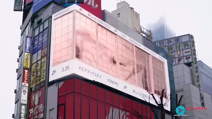 Create 3d billboard animation, anamorphic billboard design, billboard ...