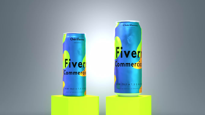 Put your label on 3d mockups for cans by Hammouyat | Fiverr