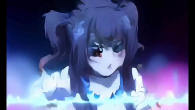 Cinematic anime sakuga style 2d animation custom 2d 3d music lyric ...