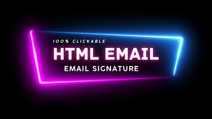 Create clickable html email signature by Rjrex1 | Fiverr