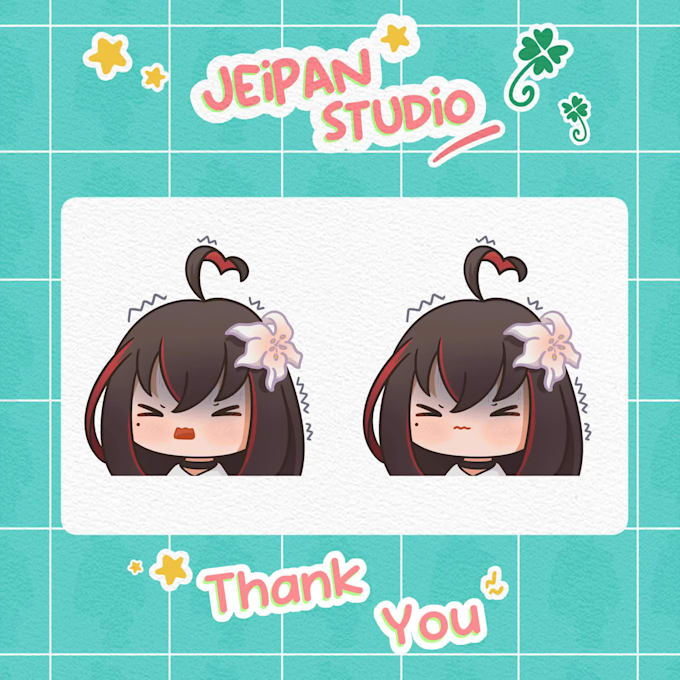 Create fugi or discord reactive of your character by Kwokjess | Fiverr