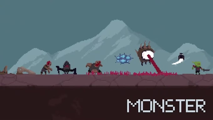 Pixel character animation, sprite sheet, game sprite, looping animation ...