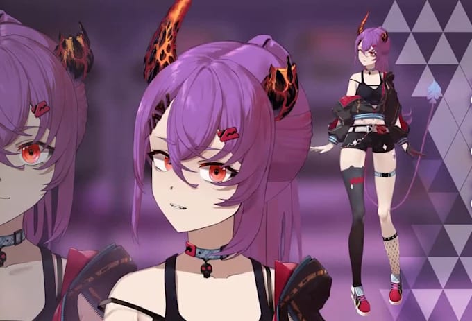 Draw and rig 2d vtuber model, vtuber rigging, vtuber character by ...