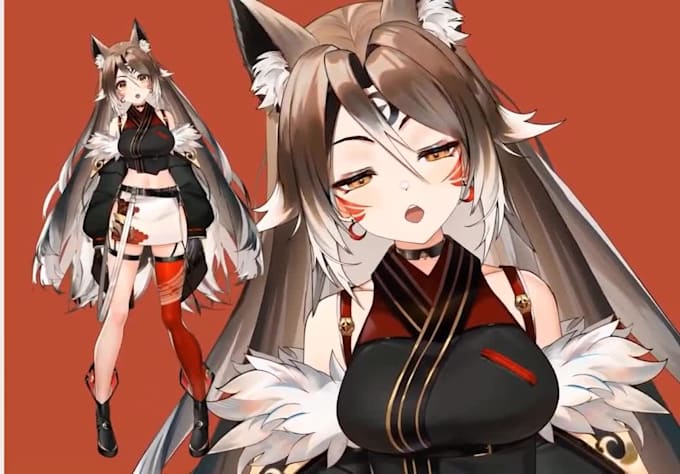 Draw and rig live2d vtuber model, 2d vtuber rigging, 2d vtuber avatar ...