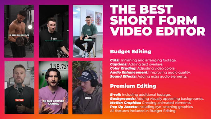 Provide engaging short form video by Trendy_ads | Fiverr