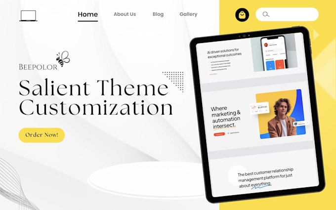 Customize salient wordpress theme and redesign salient by Beepolor | Fiverr