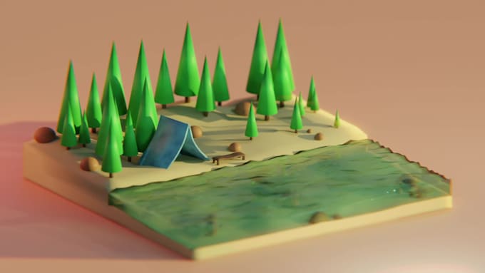 Make high quality 3d models and an environment for your game by ...