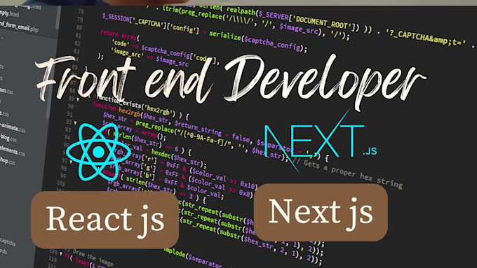 Be your front end developer in react js and next js by Shairdil332 | Fiverr