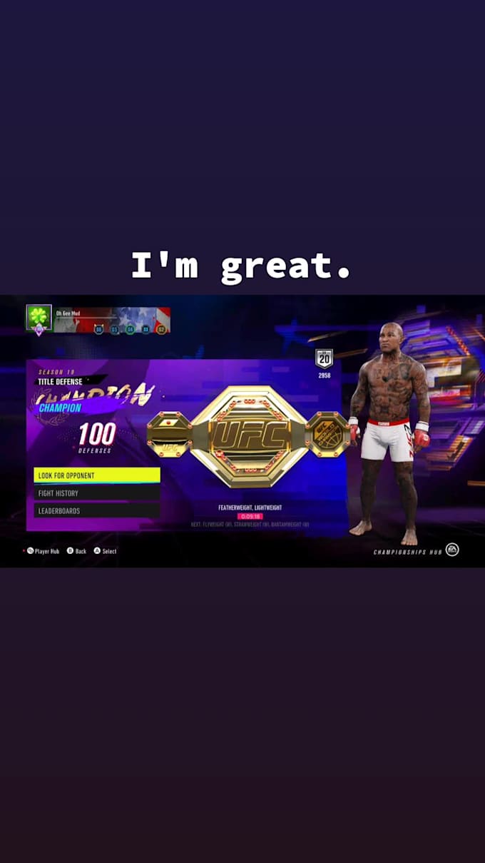 Be your professional ufc 4 or 5 coach by Ohgeemud2 | Fiverr