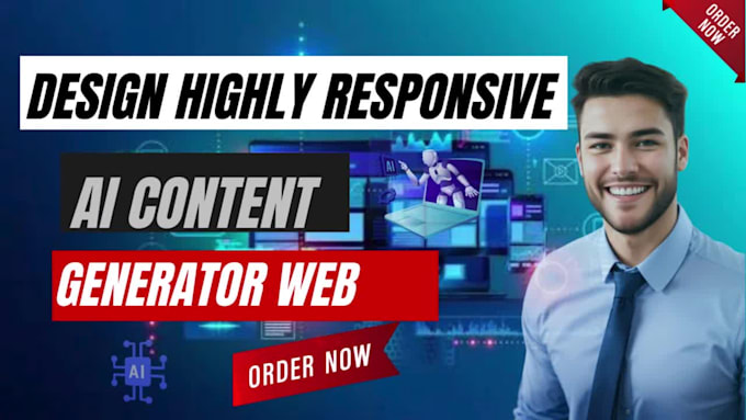 Design highly responsive ai content generator website by Matthew ...
