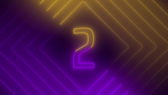 Make neon countdown video for you by Rexy981 | Fiverr