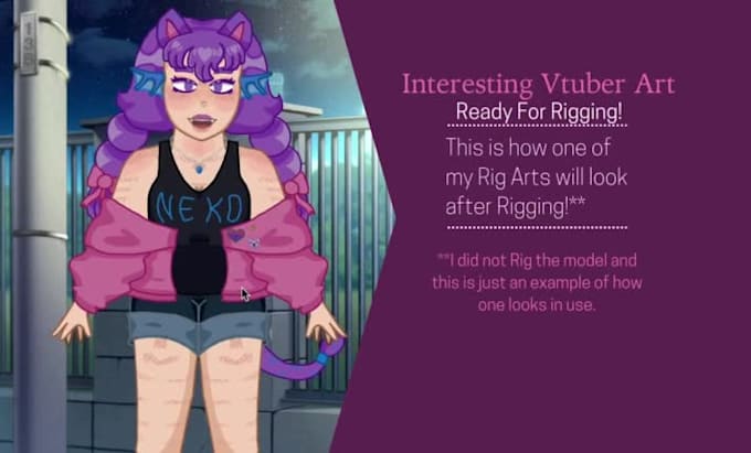 Draw custom vtuber art for cheap prices, ready for rigging by Puddycat ...