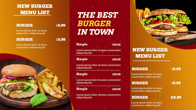 Design a static and animated digital signage menu by Saaqibalis | Fiverr