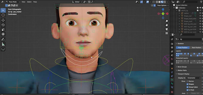 Rig your 3d character professionally in blender by Shakeelstudio3d | Fiverr