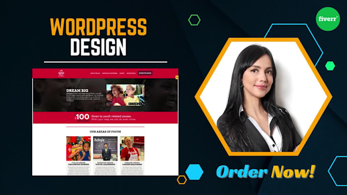 Do wordpress website design, wordpress redesign, responsive by Webdevelopercpt | Fiverr