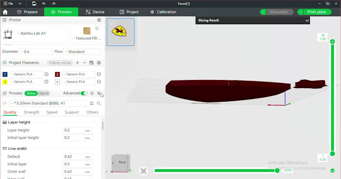 Paint and slice your stl file for easy printing by Craig11000 | Fiverr