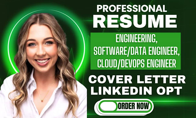 Write engineering resume for software data engineer and cloud devops engineer cv by Nelsoncv5 ...