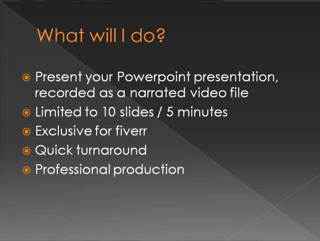 Make a narrated hd video from slideshow presentation or powerpoint by ...
