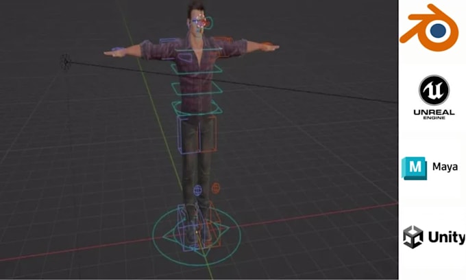 Do 3d character rigging in maya, blender,unreal or unity for games and animation by Temis_space ...