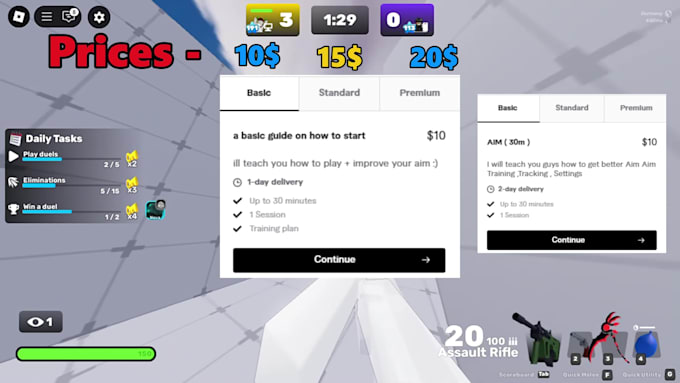 Turn you into competitive roblox rivals player by Anfize_plays | Fiverr