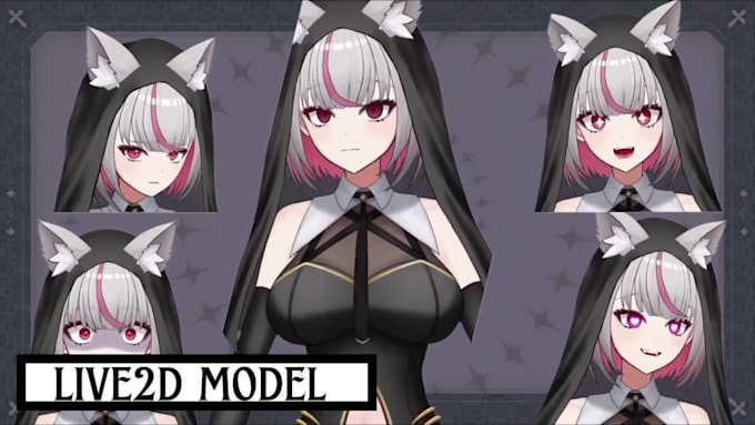 Draw and rig live2d vtuber model live2d vtuber commission 2d model vtubers by Jcaddyman | Fiverr