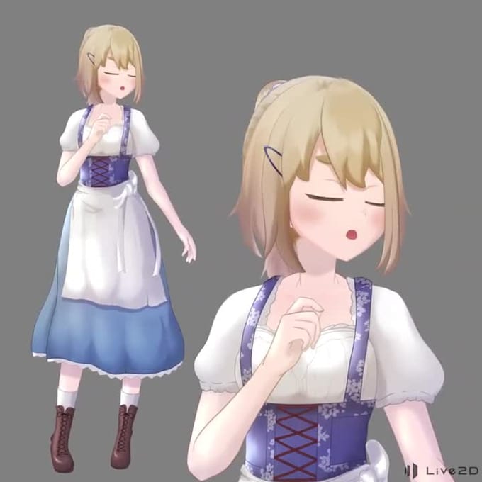 Create live2d model, vtuber model, vrchat character design for vtuber ...